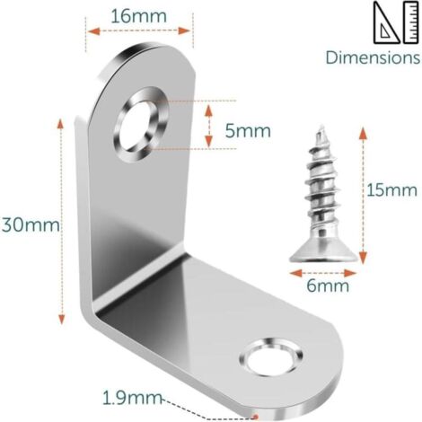 40 supports de montage 30x30 mm