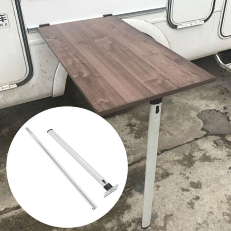 Pied de table pour camping-car pliable en alu amovible gain de place ...