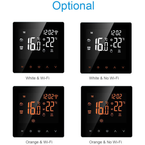 Eosnow Thermostat intelligent Wi-Fi, contrôleur de température numérique, contrôle par ...