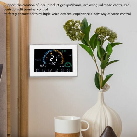 Eosnow Thermostat de climatiseur Central, écran tactile LED, contrôleur de température WiFi ...