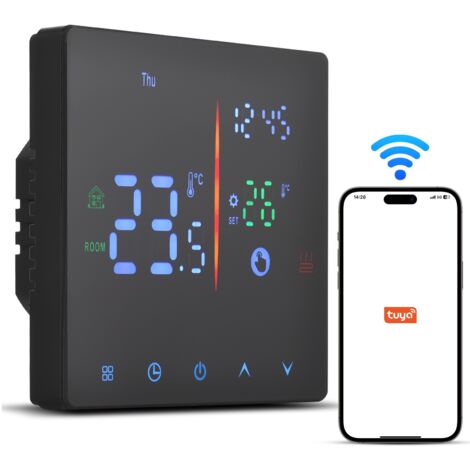 Eosnow Thermostat intelligent, entièrement tactile, Mode automatique ...