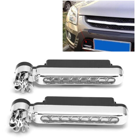 Eosnow 2pcs 8leds Car universelle Énergie éolienne Powered Daytime ...