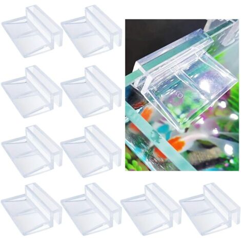 Support d'aquarium(6mm), Clips de Support d'aquarium Acrylique Pince ...