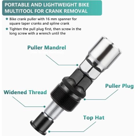 Extracteur de Manivelle de vélo Universelle Extracteur Pédalier Professionnel Cle Boitier ...