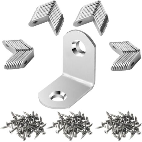 40 Pièces Equerre Metal 25x25x16 mm, Equerre Fixation en Forme L ...