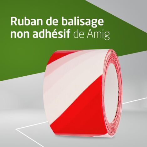 Ruban de Balisage - Pour Délimiter les Zones de Danger - Non Adhésif ...