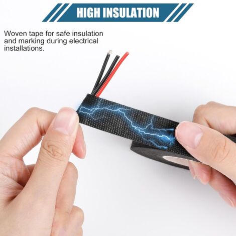 Ruban Adhésif Isolant Électrique Noir, Lot De 4 (19mm x 15m),Ruban En ...