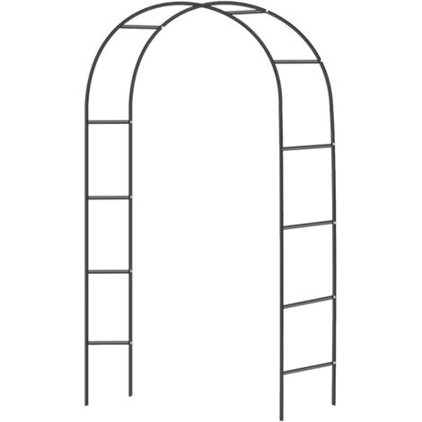 Arche de jardin verte de 2,4 m, idéale pour les plantes grimpantes ...