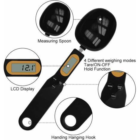 Cuillère Mesure - Cuillère doseuse numérique - Cuillère de Pesée Électronique de Cuisine avec ...
