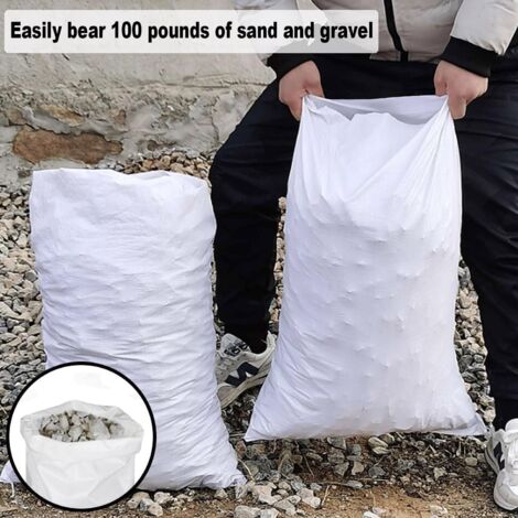 Sac Gravat, 10 Pièces Sac a Gravats, 55x95 cm Sac à Gravats, Sac ...