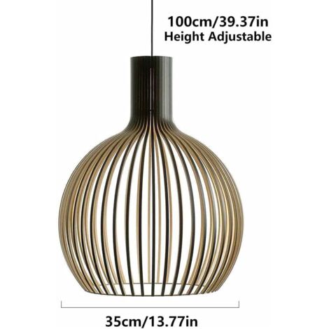 Lustre, Nordic Classical Round Globe Basket Pendant Light Large Bamboo ...