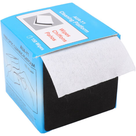 Lingettes pour fibre optique, boîte de 150 pièces, nettoyant pour ...