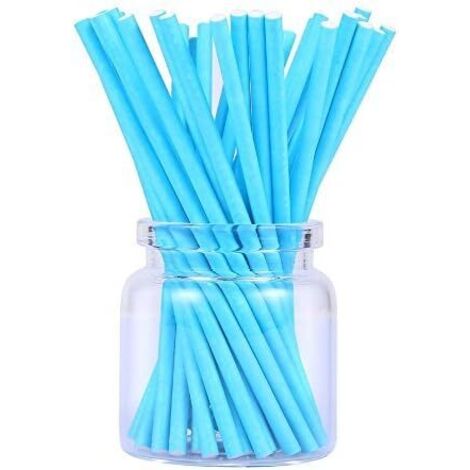 Lot de 100 bâtonnets de sucettes colorés, bâtonnets de sucettes pour ...