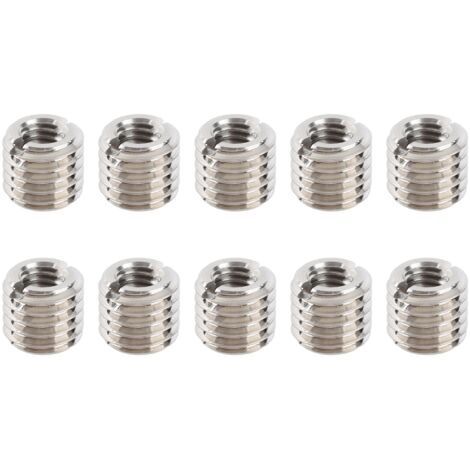10 Pièces Insérer L'écrou Réducteur de Réparation M6 X 1.0 Femelle et ...