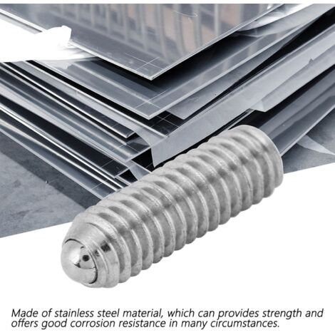 Lot de 20 vis à bille à ressort hexagonales filetées en acier ...