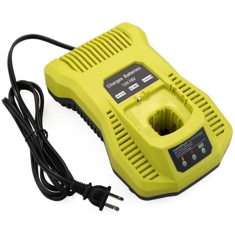 Chargeur P117, compatible avec les batteries lithium Ryobi 12 V, 14,4 V, 18 V et les chargeurs ...