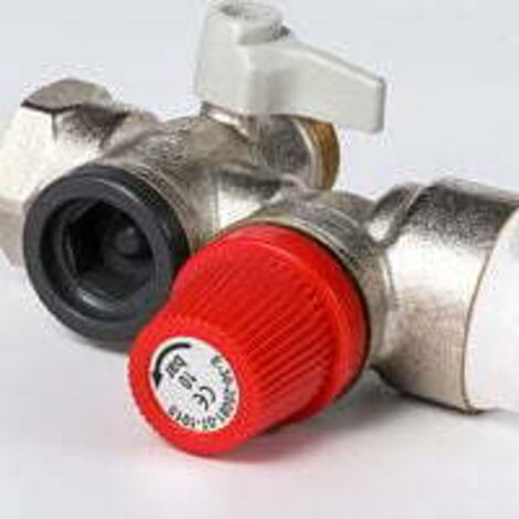 Groupe de sécurité laiton droit pour chauffe eau, cumulus - 20x27 ou 3/4"