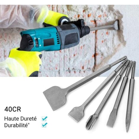 5PCS Burin Set burineur, Burin pour perceuse électriquepour perceuse à ...