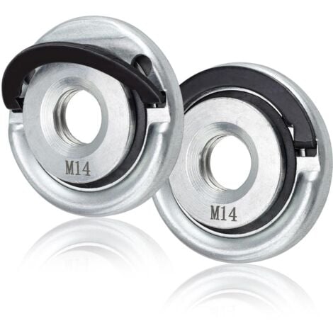 2 Pièces Écrou de Serrage Rapide m14, Écrou Serrage Rapide Meuleuse D ...