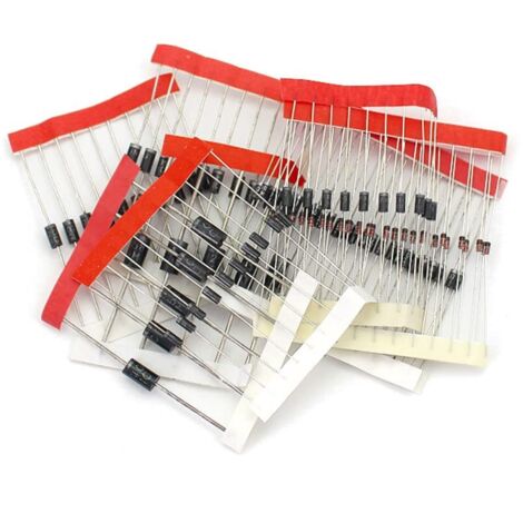 Ensemble de 100 pièces 8 Values Rectifier Diodes Bag Assortment Kit ...
