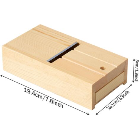 Rabot à savon en bois, rasoir à savon avec lame tranchante, boîte à ...