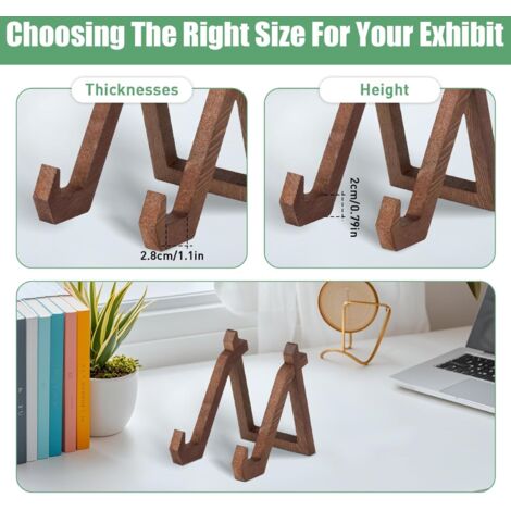 Support Assiette Decorative en Bois, Assiette de Table, Présentoir pour Cadres Photos et ...