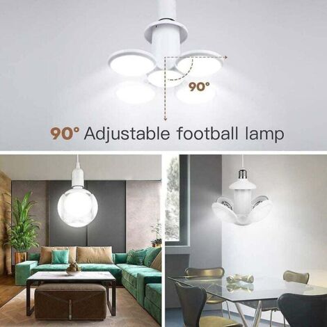 Remise 40w Déformable Football Ufo Lumière Pliant Led Ampoule Garage ...