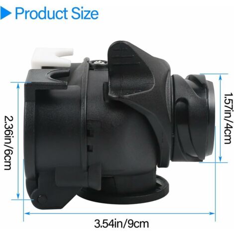 13 Pin Car To 7 Pin Plug Socket Adapter 12V, 2 In 1 Trailer Adapter ...