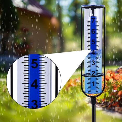 Pluviomètre Amovible, jauge d'eau antigel pour Mesure de Pluie ...