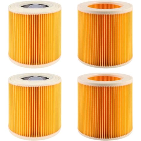 4er-Pack Staubsaugerfilter für Kärcher Serien WD2, WD3, WD3P, NT18, MV2 ...