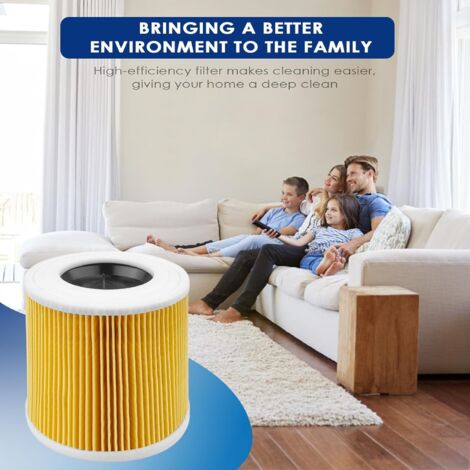 4er-Pack Staubsaugerfilter für Kärcher Serien WD2, WD3, WD3P, NT18, MV2 ...