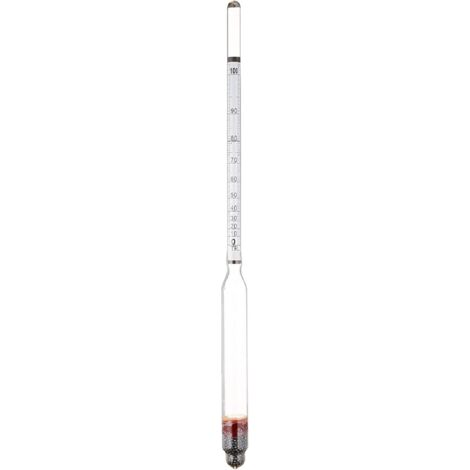 Alkoholmeter 0–100 Vol.-%, Hydrometer (ohne Thermometer ...