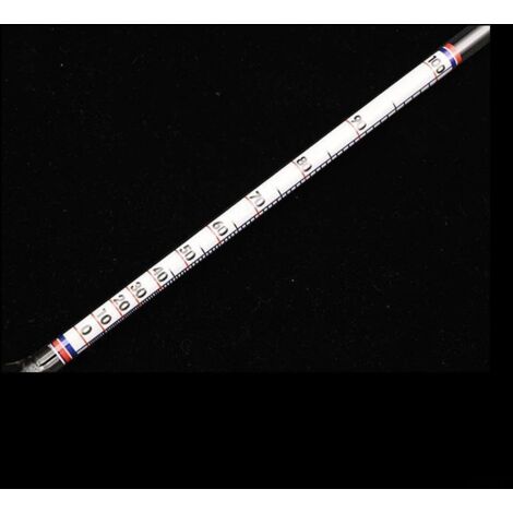 Alkoholmeter 0–100 Vol.-%, Hydrometer (ohne Thermometer ...