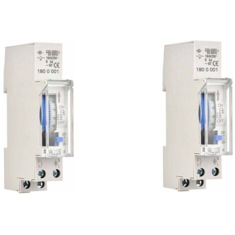 Minuterie mécanique 24 heures, réglage minimum de 15 minutes, montage ...