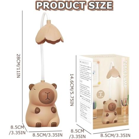 Capybara Lampe de bureau pour enfant 2 en 1 avec taille-crayon ...