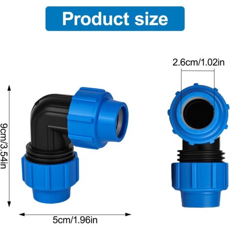 Raccord Tuyau Polyethylene 25 Mm