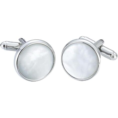 Bouton de Manchette Homme Élégants Nacre, Homme Rond Boutons de ...