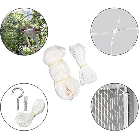 Filet Chat Balcon, Filet de Protection Chat pour Balcon sans Perçage ...