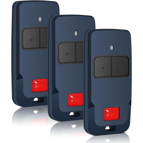 Lot de 3 Télécommandes Portail Mitto 2, 2 Canaux 433.92 MHz, Télécommande Pour Portail ...