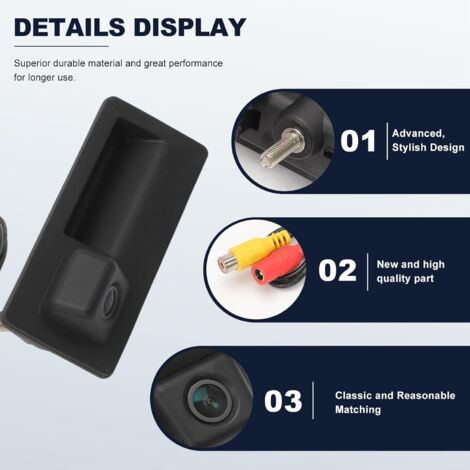 170 Degrés Wried Kit Caméra Recul HD Vision Voiture pour A3 Q7 A4L A6L ...