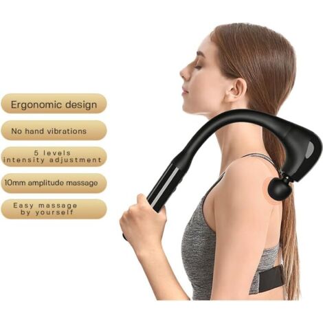 Self-massage gun for upper and lower back, quiet fascia gun with ...