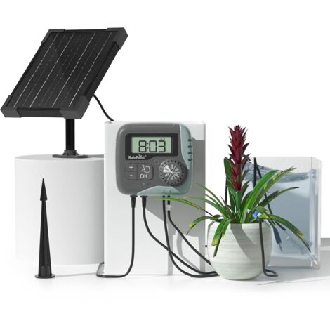 RAINPOINT Solar Drip Irrigation System Outdoor - Automatic Plant ...