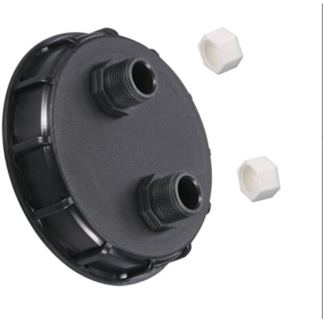 165mm Diameter IBC Vent Cap with 32mm Coarse External Thread, Two Vent Holes, Plastic IBC Clay ...