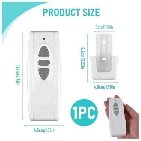 Roller Shutter Remote Control 1810630, 433.92MHz Universal Gate Remote ...