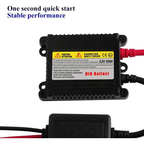 12V 35W Universal Ballast Kit, 2PCS DC HID Xenon Replacement Reactor ...