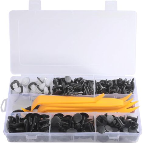 155-piece car fastening kit, fastening clips, 6 different types of door ...