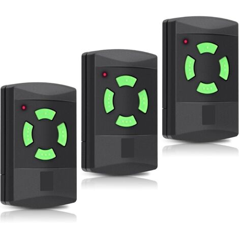 Set of 3 replacement remote controls for the Hörmann hand transmitter ...
