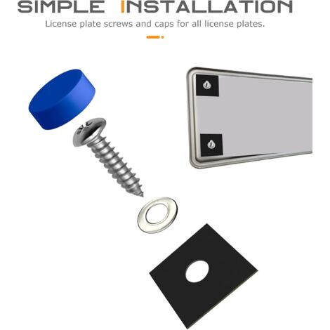 License plate rivet, license plate mounting screw, anti-theft screw for ...