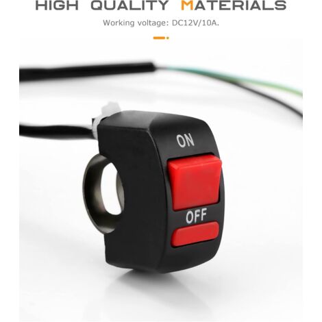 Push-button switch for motorcycles – headlight on/off for scooter and ...