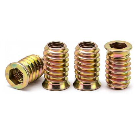 M5 threaded inserts for wood, 40 pieces M5 x 15 mm screw nuts ...